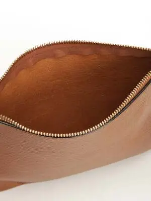 Chloé Spin Clutch Bag In Cowhide - Brown