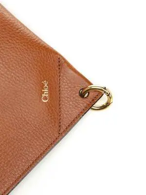 Chloé Spin Clutch Bag In Cowhide - Brown