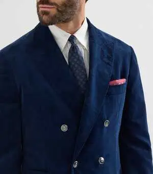 Brunello Cucinelli Silk Geometric Jacquard Tie