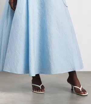 Rachel Gilbert Sophie Jacquard Maxi Dress - Blue