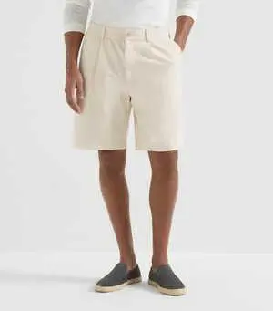 Brunello Cucinelli Cotton Gabardine Bermuda Shorts