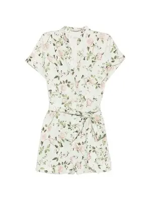 Alice + Olivia Lucy Printed Playsuit - Green
