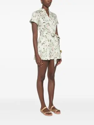 Alice + Olivia Lucy Printed Playsuit
