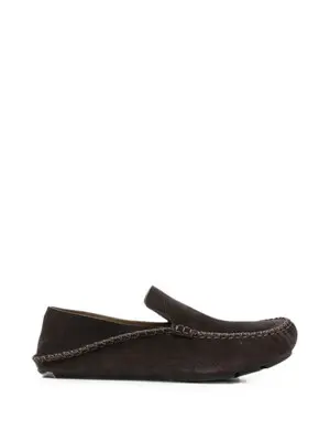 Loewe Rambla Leather Loafers - Brown