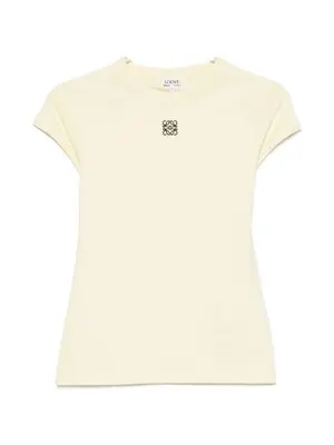 Loewe Anagram Cotton T-shirt - Yellow