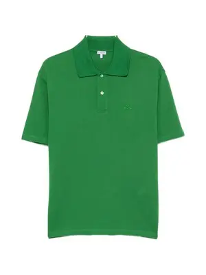 Loewe Anagram Cotton Polo Shirt - Green