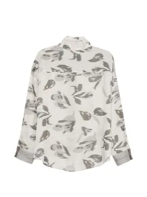Emporio Armani Printed Linen Shirt