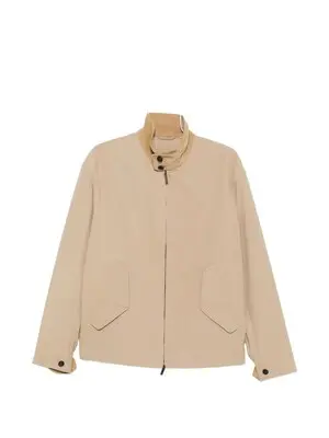 Emporio Armani Nylon Bomber Jacket - Beige