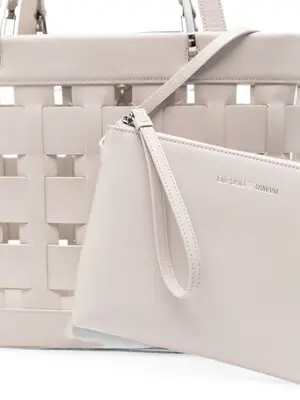 Emporio Armani Medium Woven Tote Bag