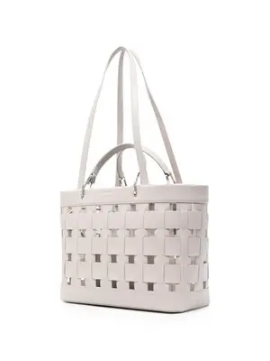 Emporio Armani Medium Woven Tote Bag