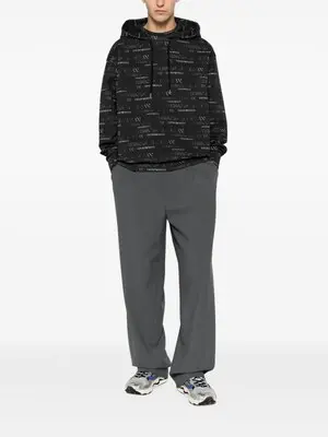 Emporio Armani Printed Cotton Hoodie