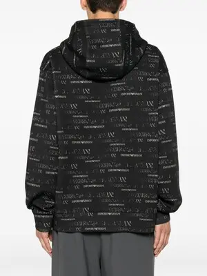 Emporio Armani Printed Cotton Hoodie