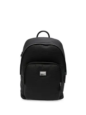 Emporio Armani Nylon Backpack - Black