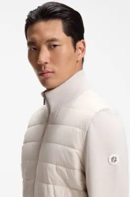 BOSS Padded Front Virgin Wool Jacket
