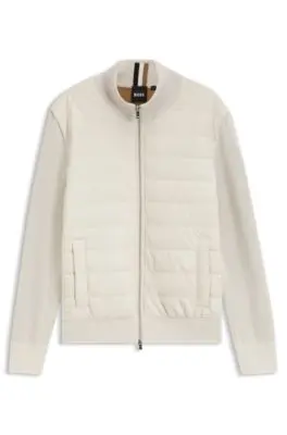 BOSS Padded Front Virgin Wool Jacket