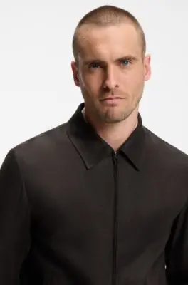 BOSS By Beckham Relaxed-fit Linen Jacket