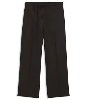 BOSS By Beckham Relaxed-fit Linen Pants - Dark Brown