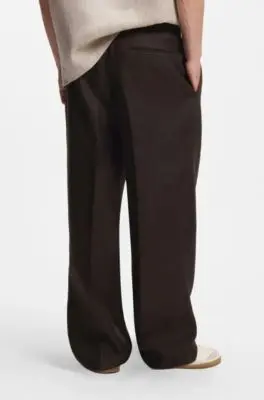 BOSS By Beckham Relaxed-fit Linen Pants