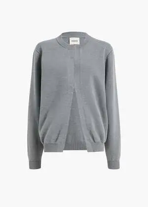 Khaite Cooper Cardigan In Wool And Cashmere