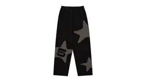 SP5DER Big Star Wide Leg Sweatpant - Black