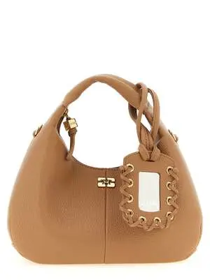 GANNI Mini Hobo' Handbag - Cream