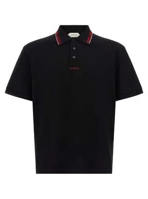 Versace Greca' Polo Shirt - Black