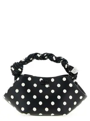 GANNI Polka-dot Bou' Mini Handbag - Black