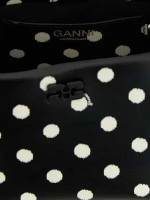 GANNI Polka-dot Bou' Mini Handbag