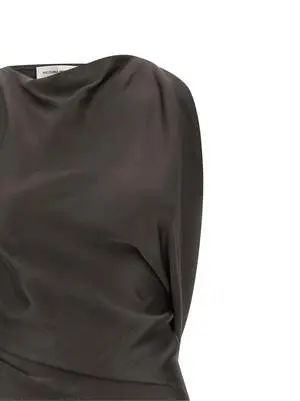 Victoria Beckham Kyra Crêpe Satin Midi Dress