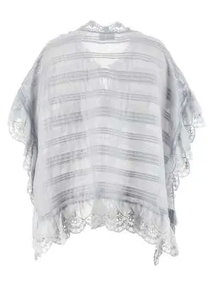 Isabel Marant Étoile Payton' Cotton Top With Lace And Tassels