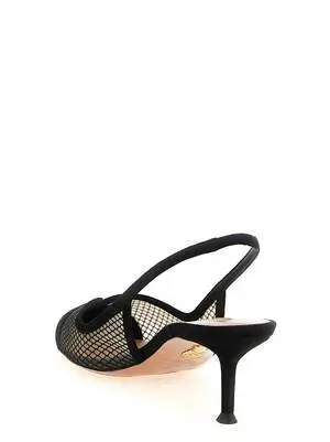 AQUAZZURA Gia Mesh' Slingback