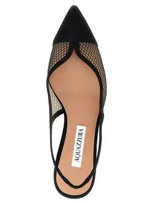 AQUAZZURA Gia Mesh' Slingback