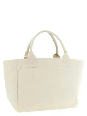 GANNI Medium Strawberry Cotton Shopping Bag - Cream