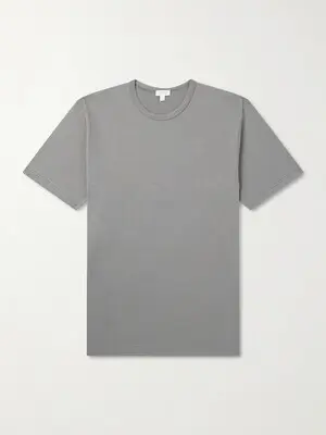 Sunspel Slim-fit Cotton-jersey T-shirt - Gray