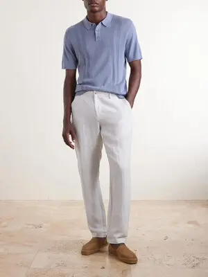 Onia Straight-leg Linen Trousers