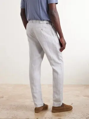 Onia Straight-leg Linen Trousers