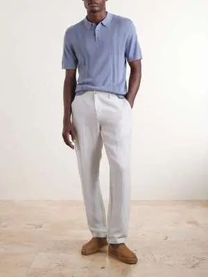 Onia Straight-leg Linen Trousers