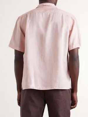 Onia Convertible-collar Linen And Lyocell-blend Shirt