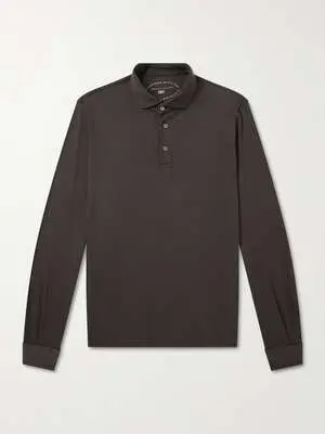 Fedeli Cotton-jersey Polo Shirt