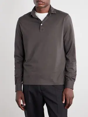 Fedeli Cotton-jersey Polo Shirt