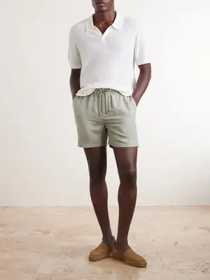 Onia Straight-leg Linen And Lyocell-blend Shorts