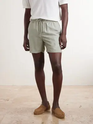 Onia Straight-leg Linen And Lyocell-blend Shorts