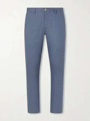 Onia Straight-leg Linen Trousers - Navy