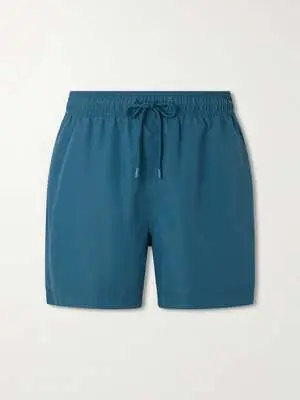 Onia Charles Straight-leg Printed Swim Shorts - Green