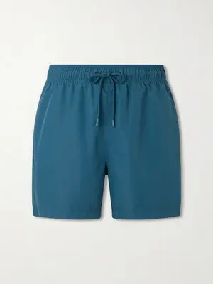 Onia Charles Straight-leg Printed Swim Shorts - Green