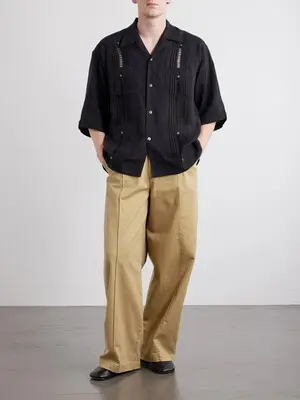 Kapital Boogie Day Straight-leg Panelled Cotton-twill Trousers