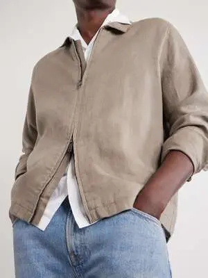 Onia Zip-up Linen Jacket