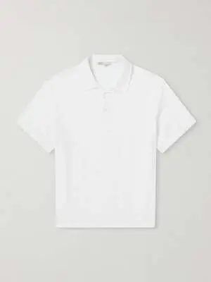 Onia Cotton And Linen-blend Polo Shirt - White