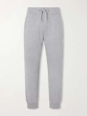 JW Anderson Tapered Cotton-fleece Sweatpants - Gray