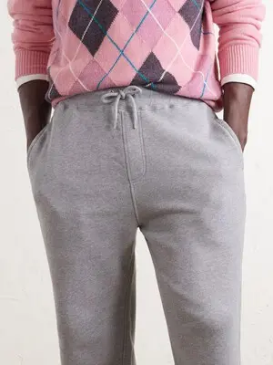 JW Anderson Tapered Cotton-fleece Sweatpants